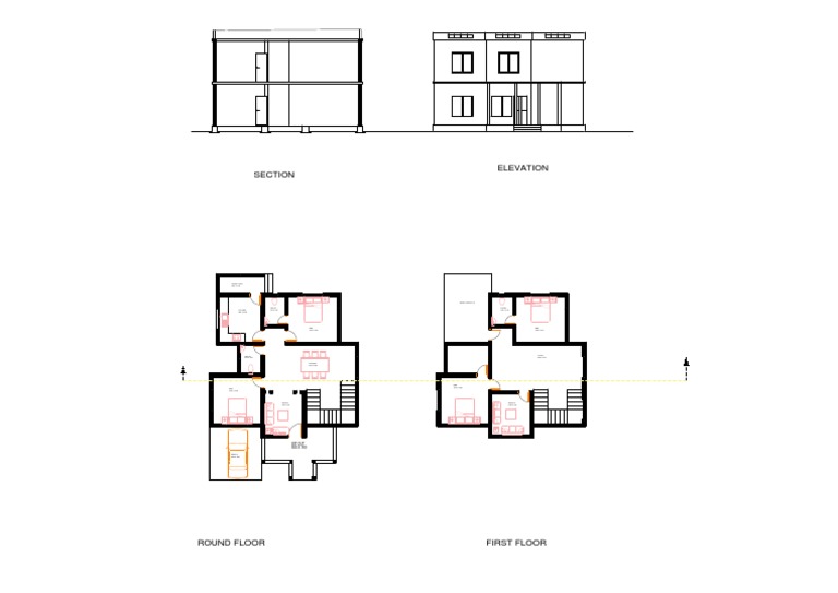 Sit Out Elevation and Floor Plan | PDF