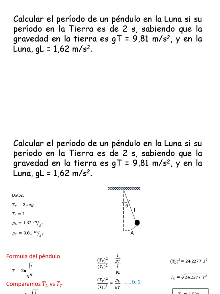 Ejercicio 3 Pendulo Libre | PDF