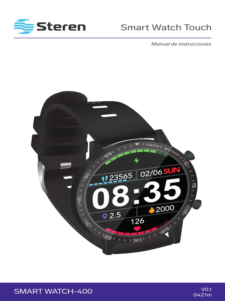 Smart Watch 400 Instr | PDF | Teléfonos móviles | Reloj
