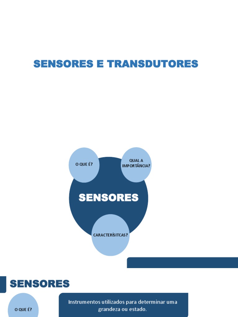 2 - Sensores e Transdutores | PDF | Sensor | Efeito fotoelétrico