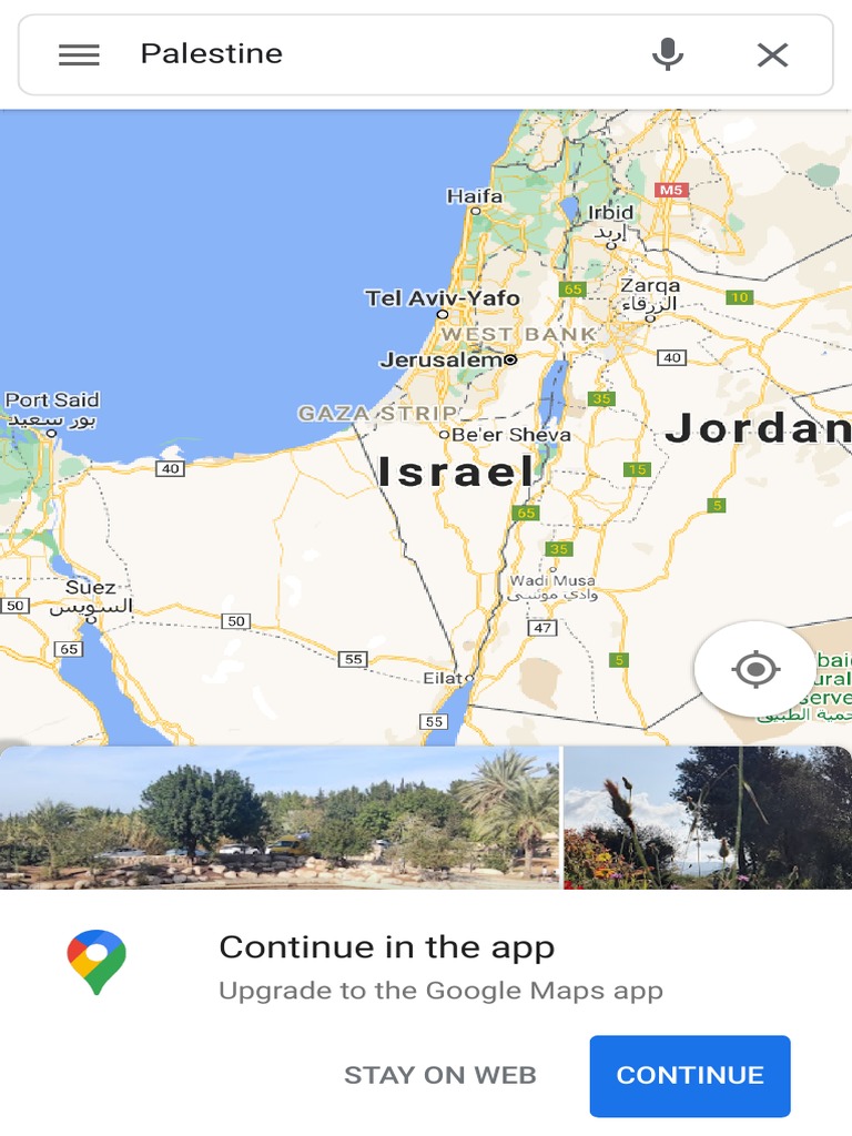 Palestine - Google Maps | PDF