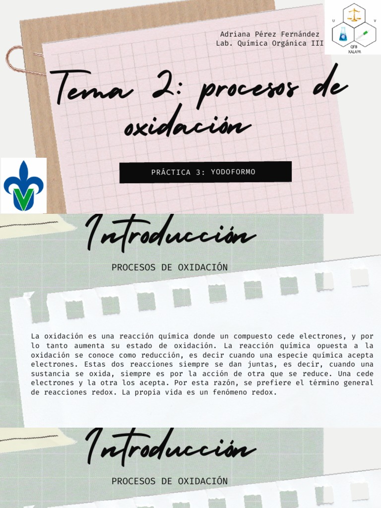 Práctica 3 Yodoformo | PDF | Redox | Alcohol