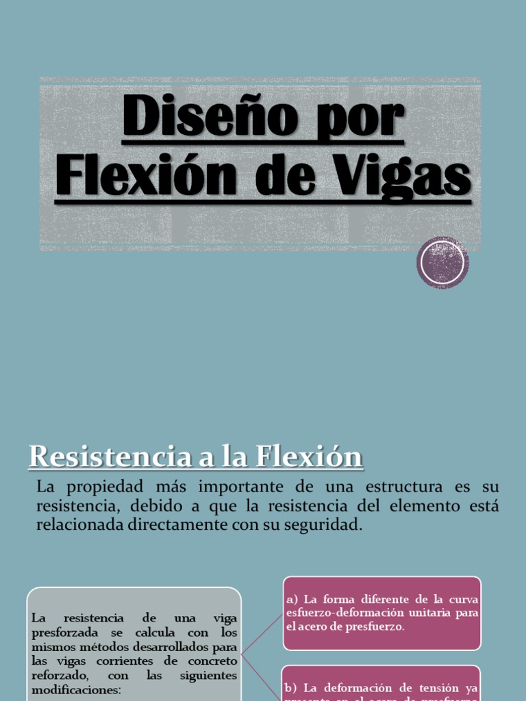 Diseño A Flexión en Vigas de Hormigon Presforzado | PDF | Viga (Estructura) | Doblar