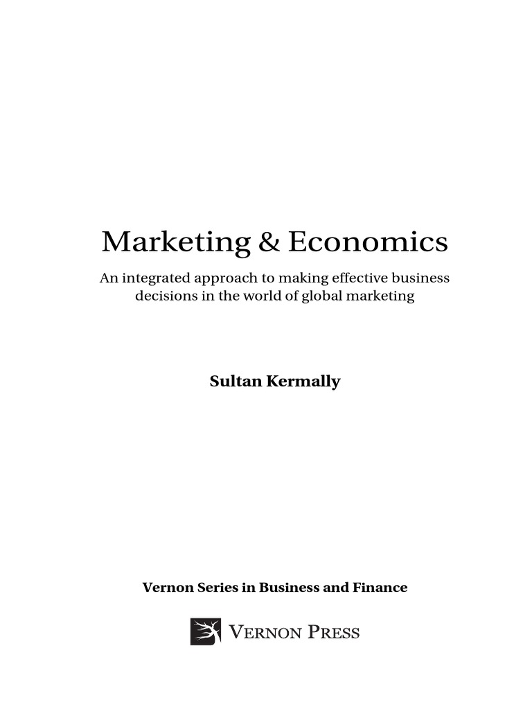 Marketing and Economics An Integrated Approach To Making | PDF ...