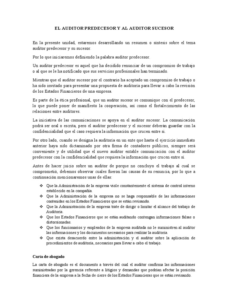 Auditor | PDF | Contralor | Auditoría