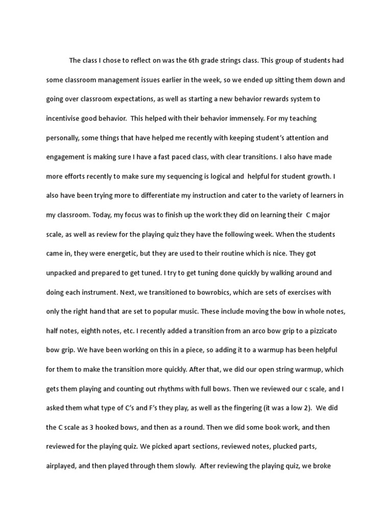 Self-Assessment Reflection | PDF