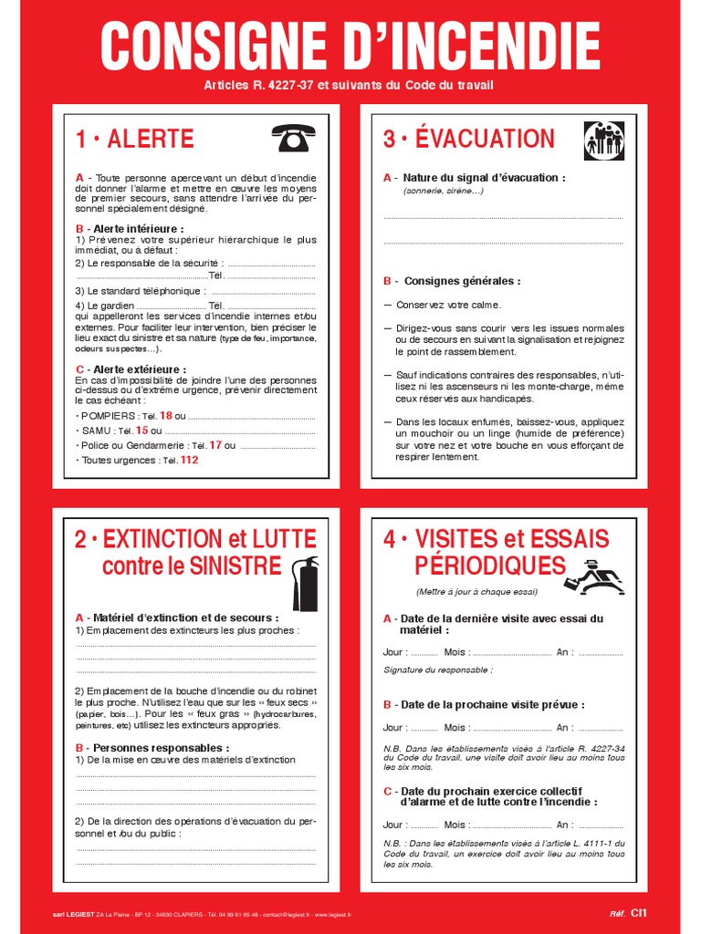 Consignes Incendie Gratuites | PDF