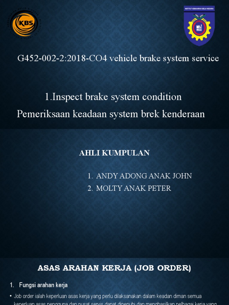 Vehicle Brake System Service | PDF