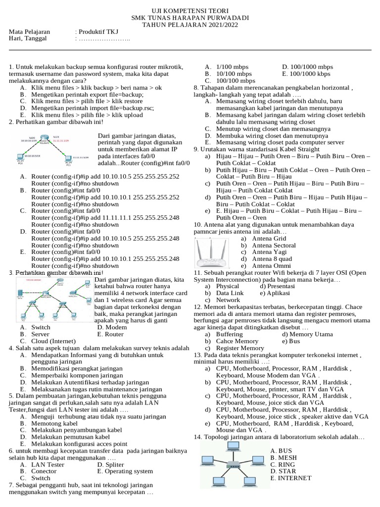 Soal UKK Teori | PDF