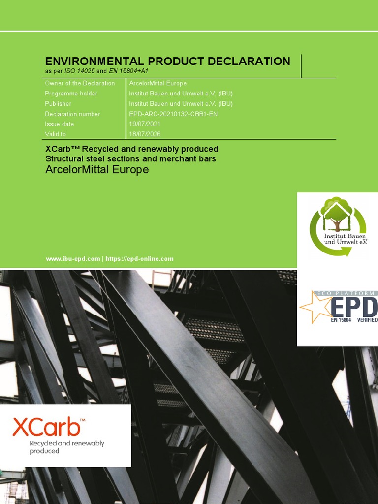 XCarb Recycled and Renewably Produced Structural Steel Sections and ...