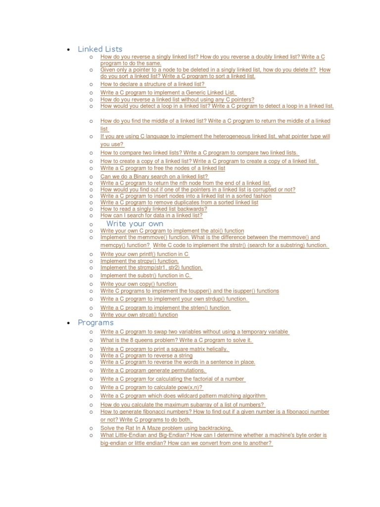 Crack The Interview Pdf Pointer Computer Programming C Programming Language