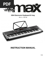 SKY1036 61-Key Keyboard Manual | PDF | Power Supply | Headphones