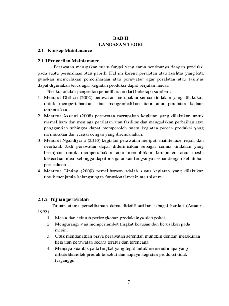 MAINTENANCE THEORIES AND CONCEPTS | PDF