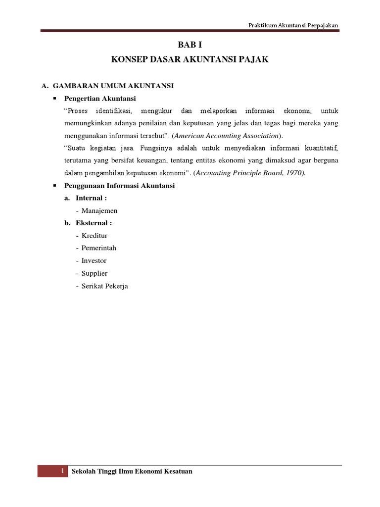 Modul Akuntansi Pajak | PDF