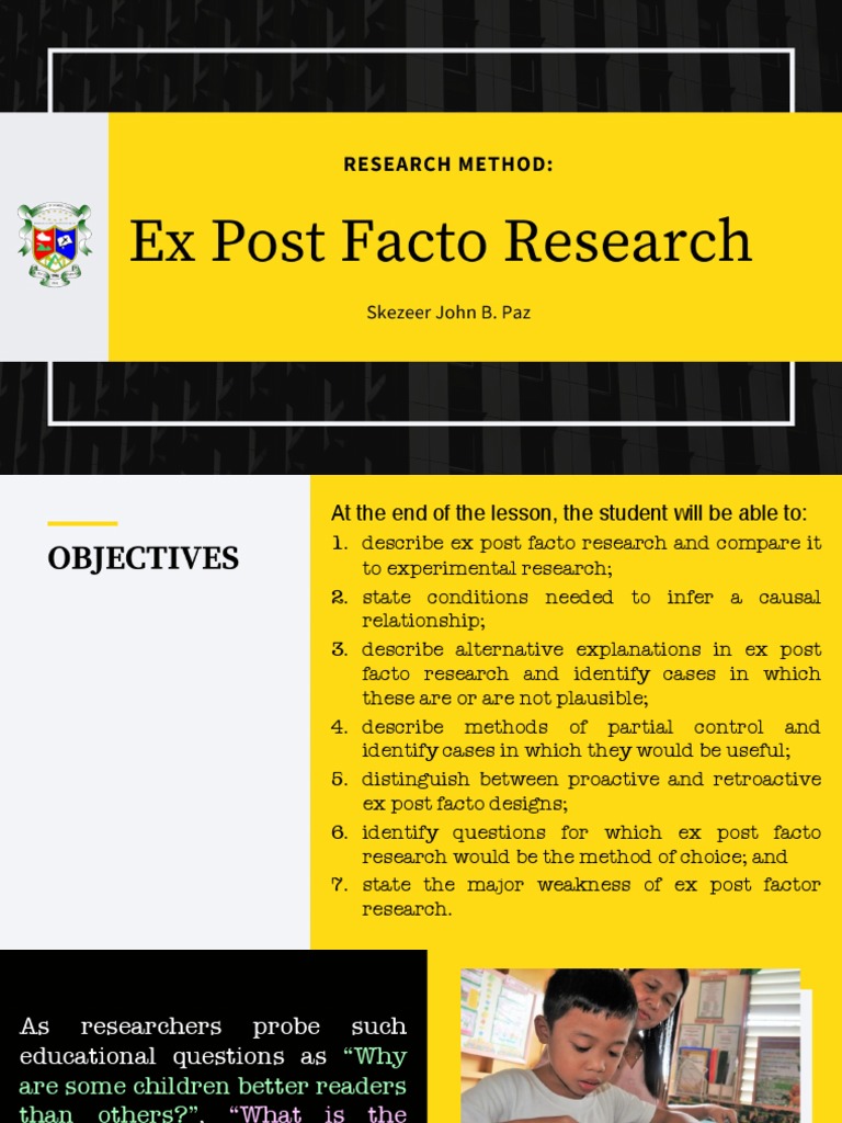 Ex Post Facto Research | PDF | Experiment | Analysis Of Covariance