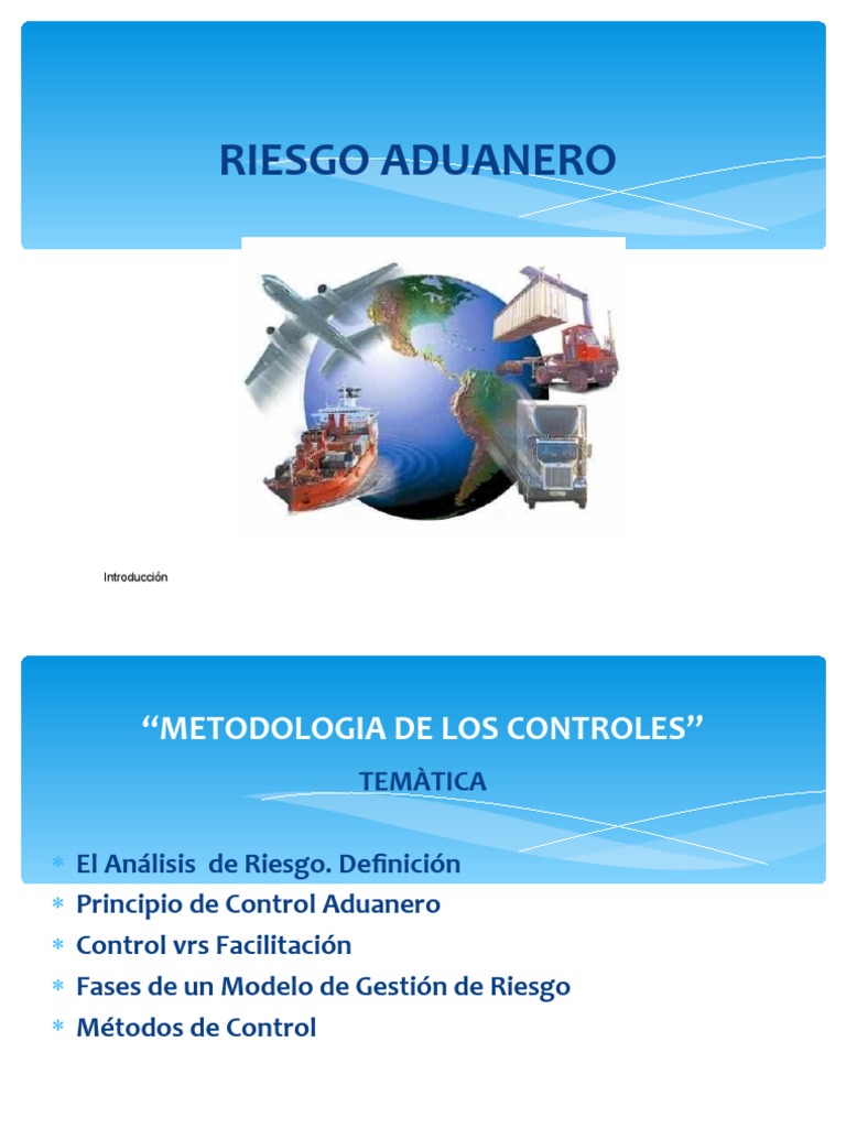 Gestión de Riesgos Aduaneros: Identificación, Análisis y Control | PDF ...