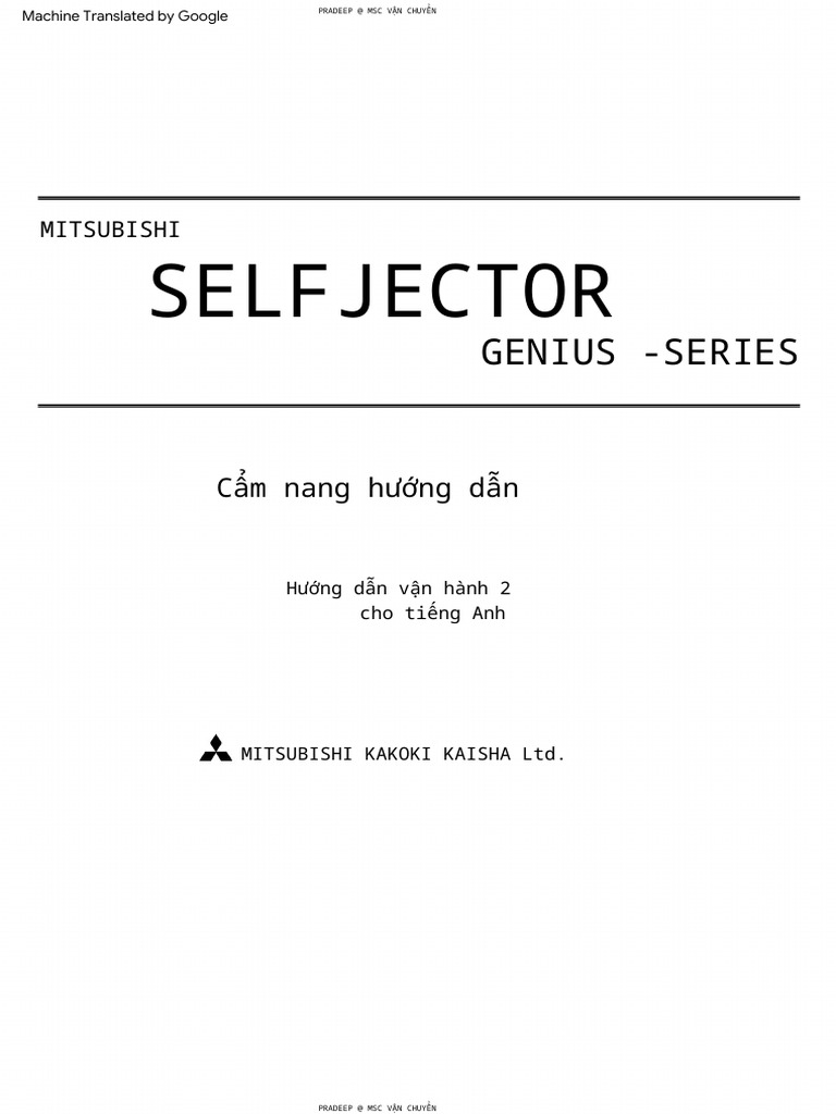 Mitsubishi Selfjector Manual 2 PDF Free | PDF