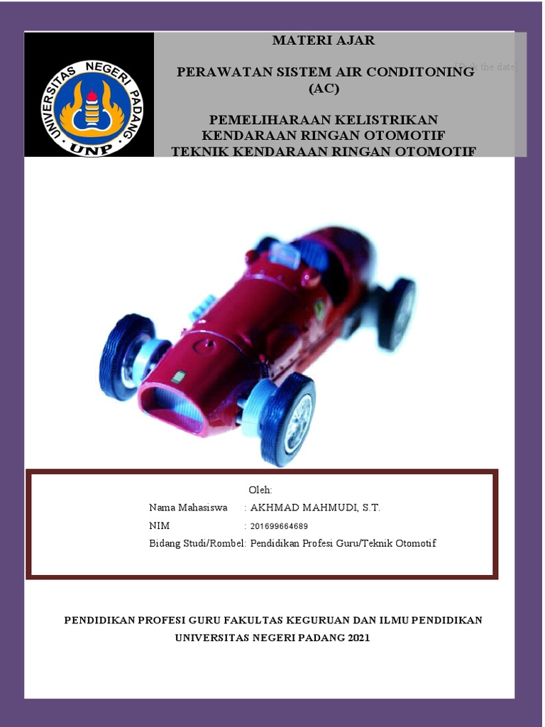 Perawatan Sistem AC Kendaraan Otomotif | PDF