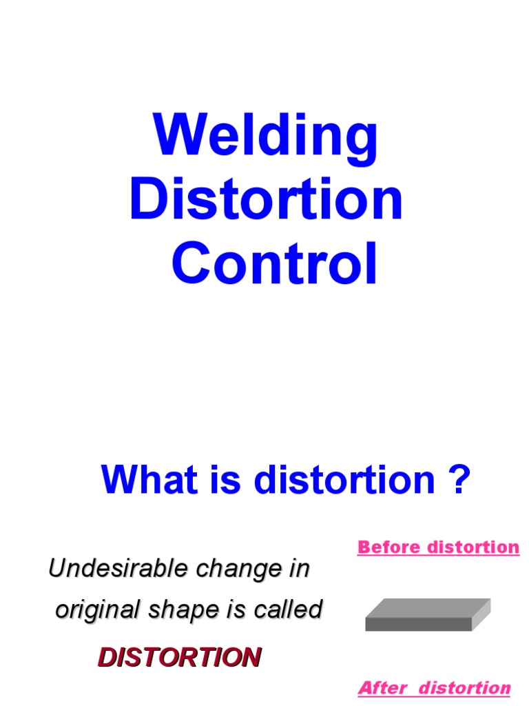 Welding Distortion Control Techniques | PDF | Welding | Construction