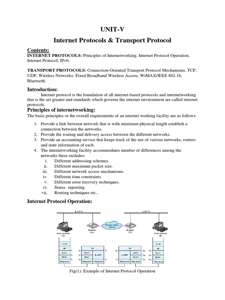 DCC Unit V Lecture Notes | PDF | Internet Protocols | Computer Network DCC Unit V Lecture Notes | PDF | Internet Protocols | Computer Network