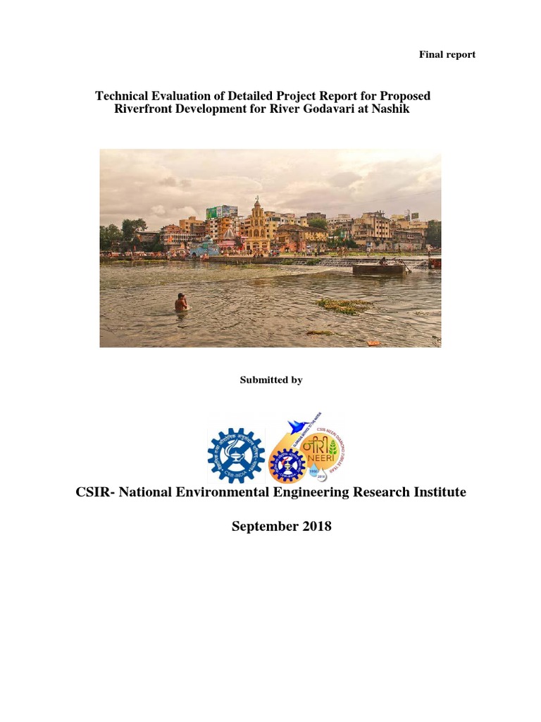 Godavari Riverfront Development Report | PDF | Sanitary Sewer | River