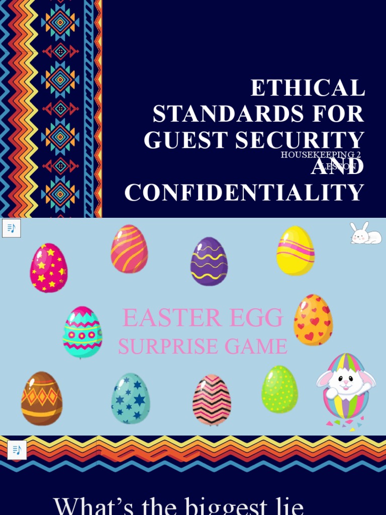Lesson 7 - Ethical Standards For Guests Security (Autosaved) | PDF | Law