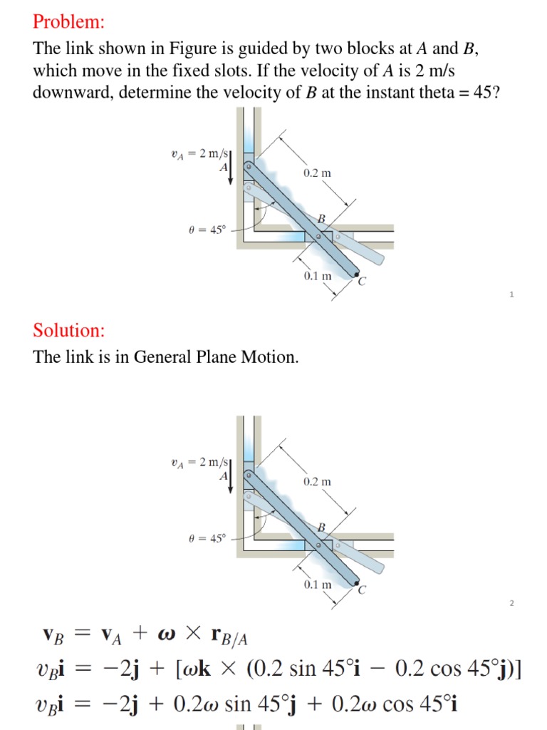 Co Ly Thuyet - Bai Tap Kinematics 4 - C4 | PDF | Rotation Around A ...