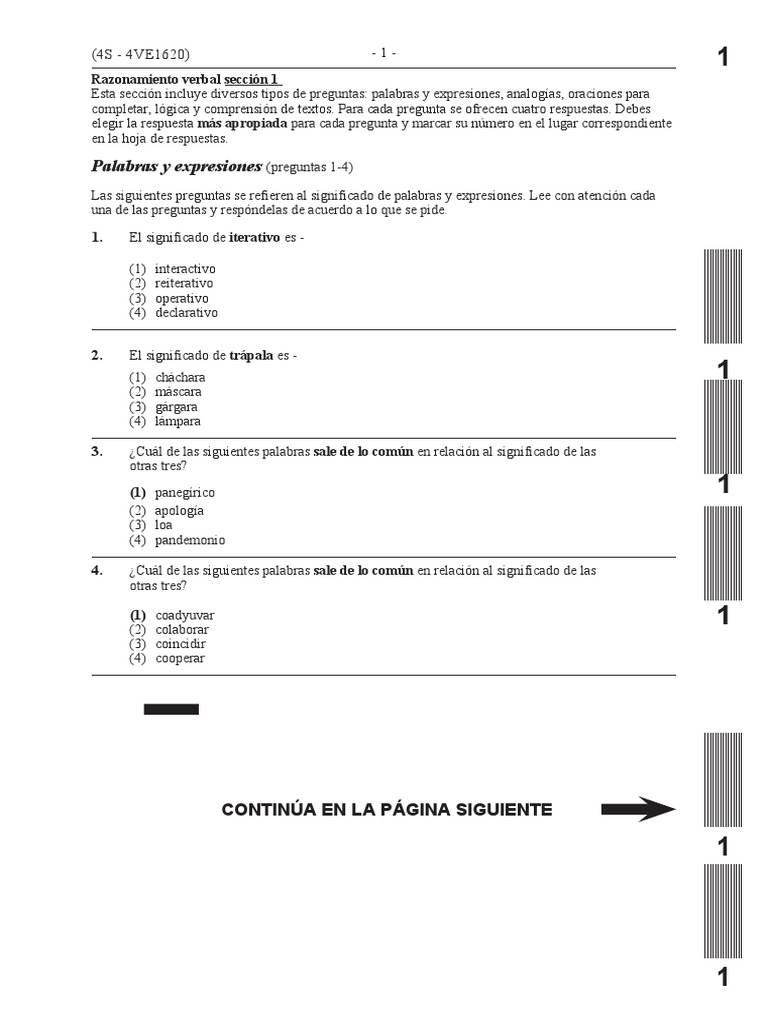 Prueba - Simulacro. | PDF