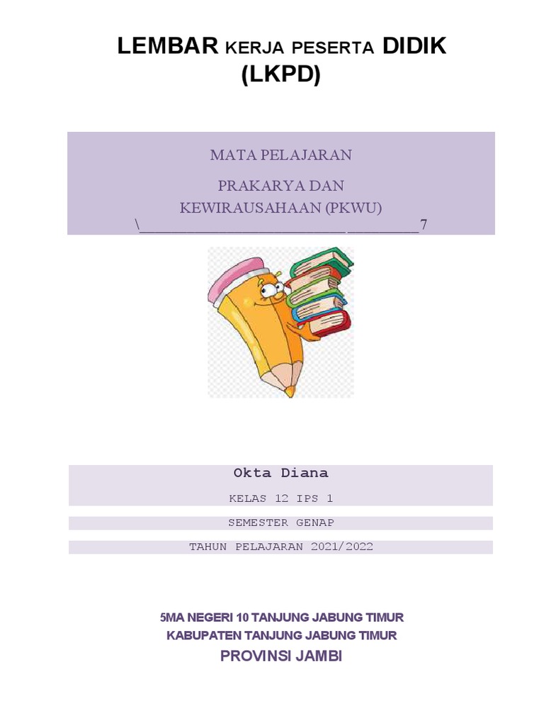 Salin2-LKPD Bab 5 Terapan - PKWU Kls 13 | PDF