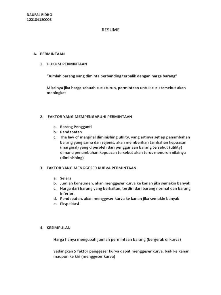 Resume: Naufal Ridho 120104180008 | PDF