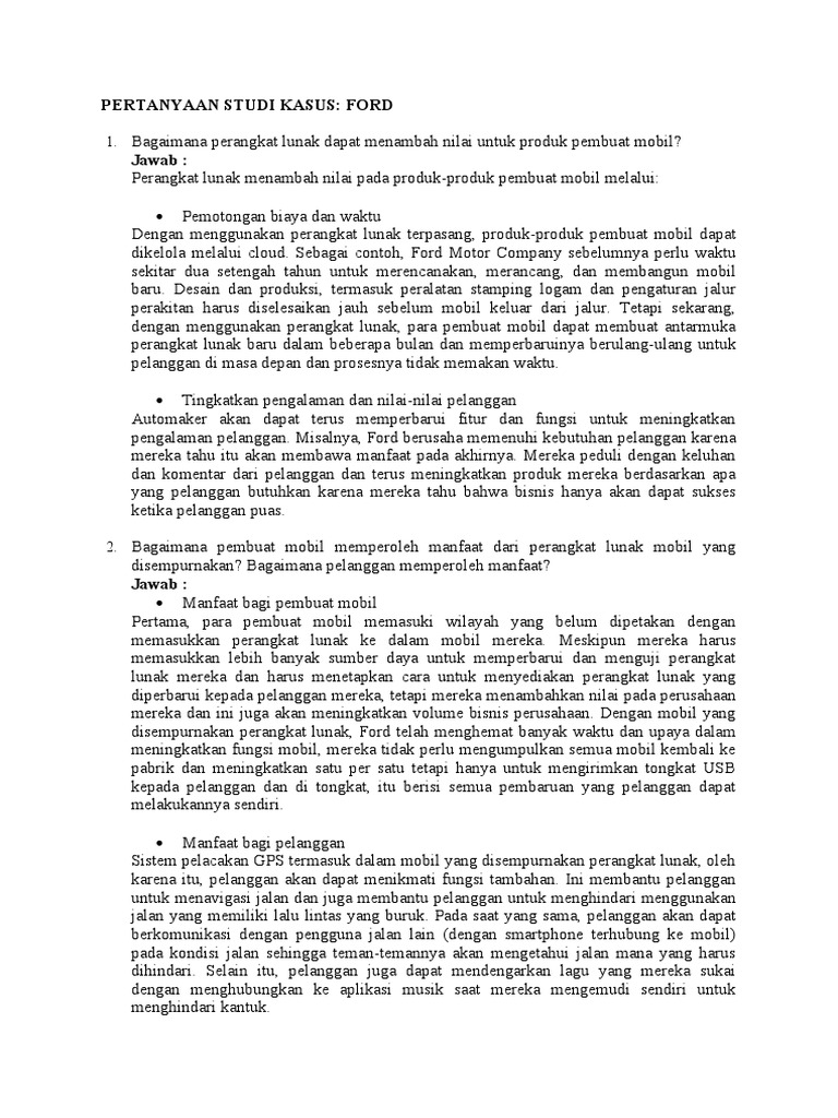 WK 5 Ford Case Study | PDF