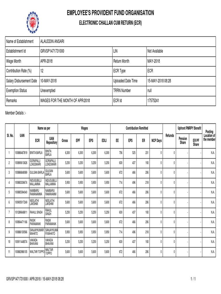 EPFO Documents | PDF | Cheque | Banks