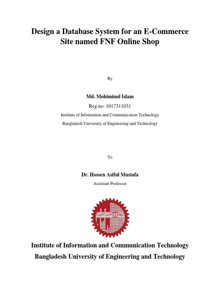 Database Project Report, IICT | PDF | Information Technology Management ...