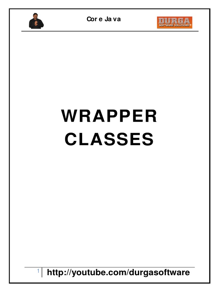 Wrapper Classes Core Java Pdf Integer Computer Science Constructor Object Oriented