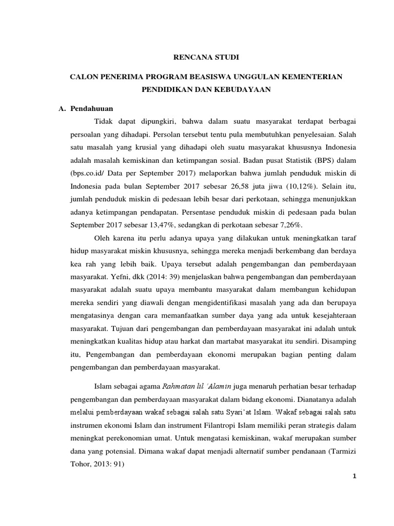 Rencana Studi | PDF