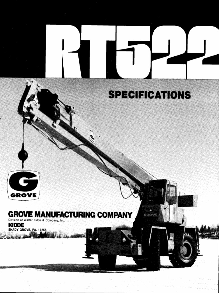 Grove RT522 Spec | PDF