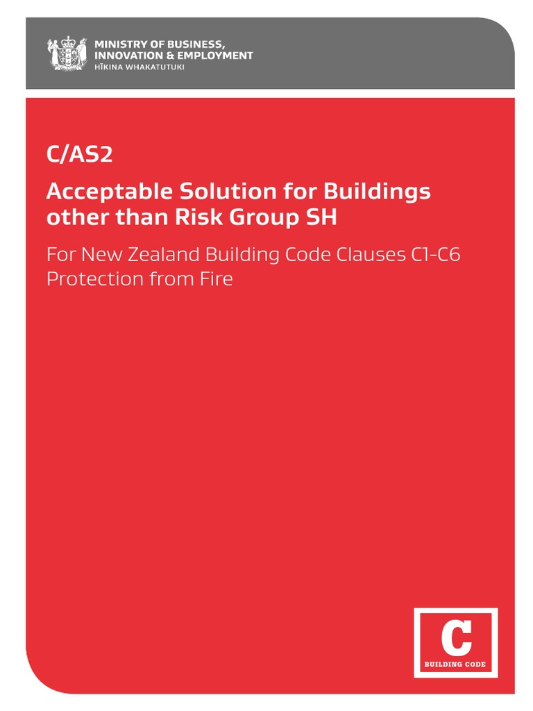 NZBC C1-6-AS2 Protection From Fire (1ed) | PDF | Firefighter | Fires