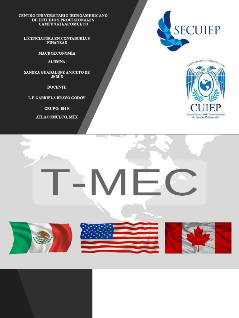 Exposicion T-Mec | PDF | Tratado de Libre Comercio Norteamericano | Economias