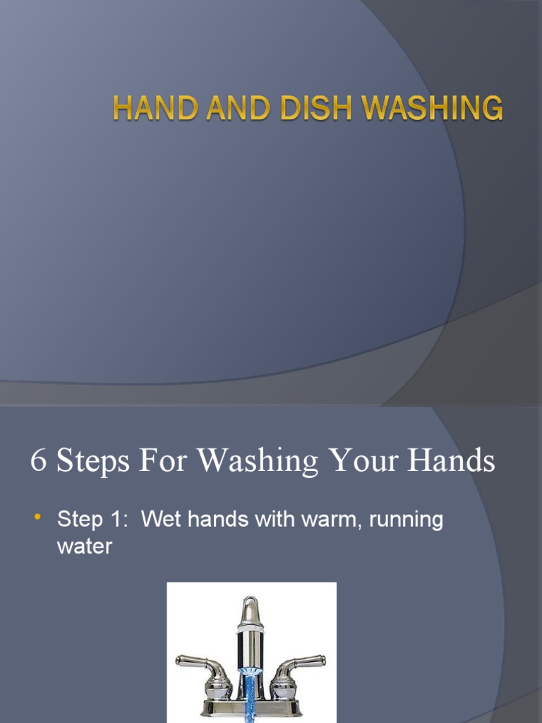 Hand and Dish Washing | PDF | Cooking, Food & Wine | Lifestyle