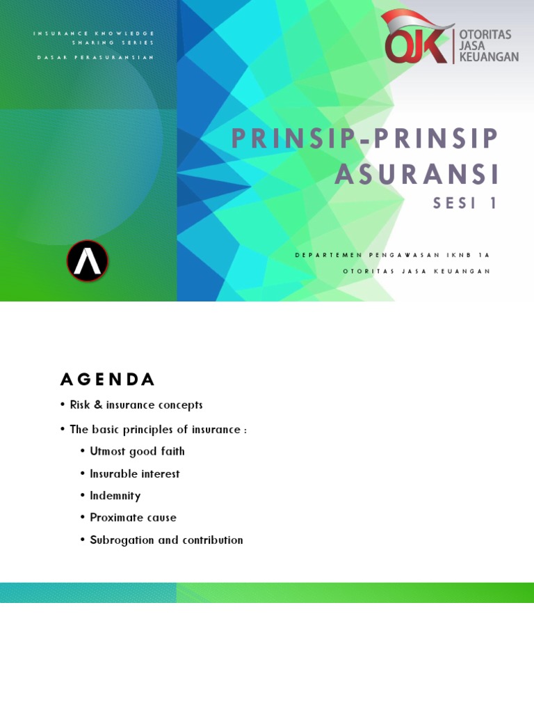 Prinsip-Prinsip Asuransi | PDF