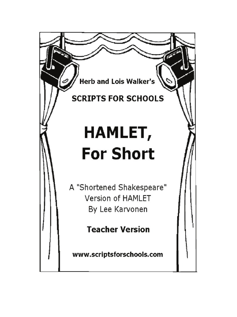 TPSS 1 HAMLET FOR SHORT - Sample Pages1 | PDF | Hamlet | Plays Based On ...