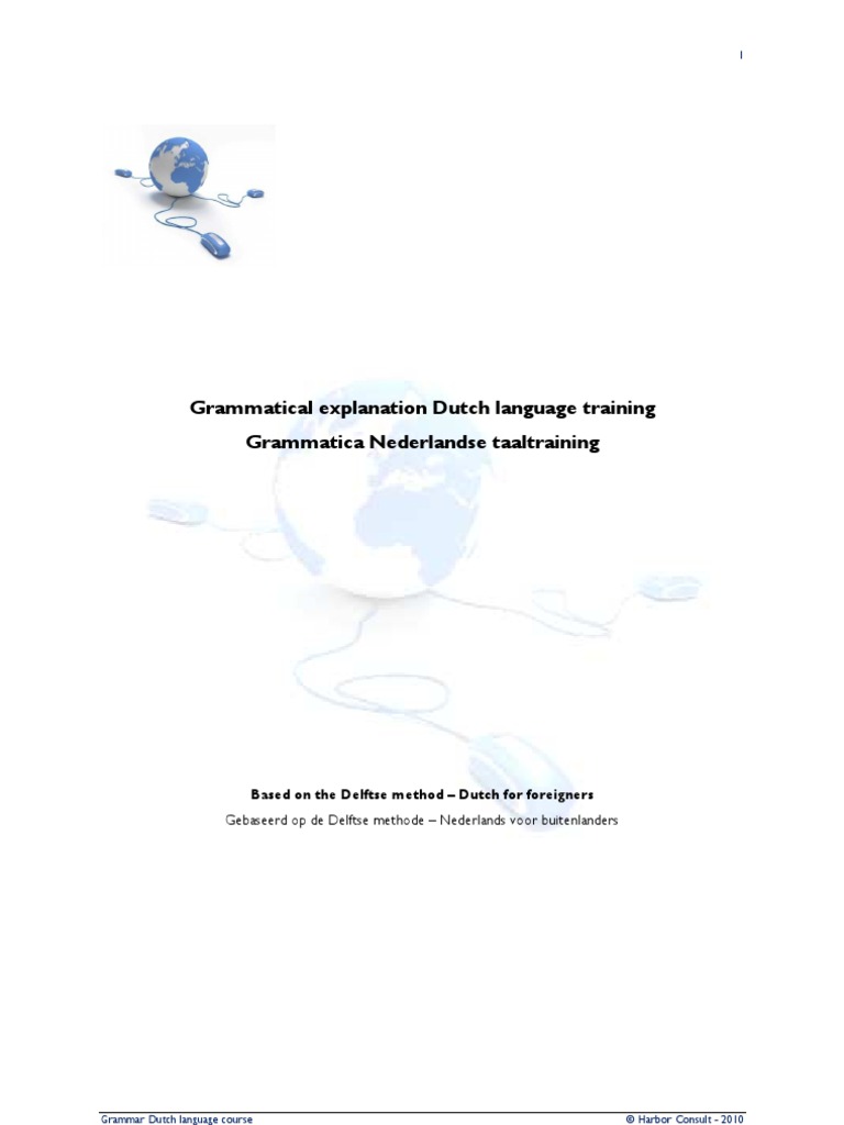 Grammar Dutch Language Training | PDF