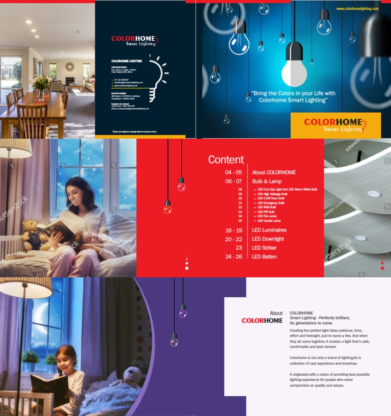 Colorhome Brochure | PDF | Lighting | Electrical Engineering