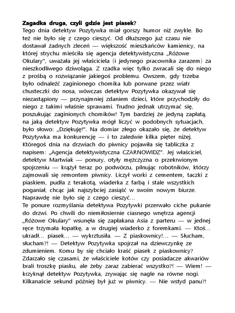 Detektyw Pozytywka | PDF