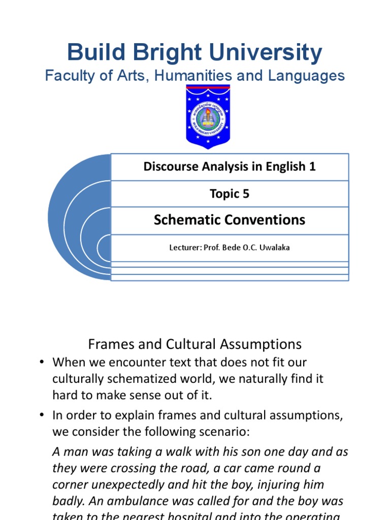 Topic 5 Schematic Conventions | PDF | Genre | Cognitive Science