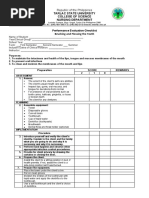 NEW CHECKLIST Oropharyngeal Suctioning | PDF | Respiratory Tract | Hygiene