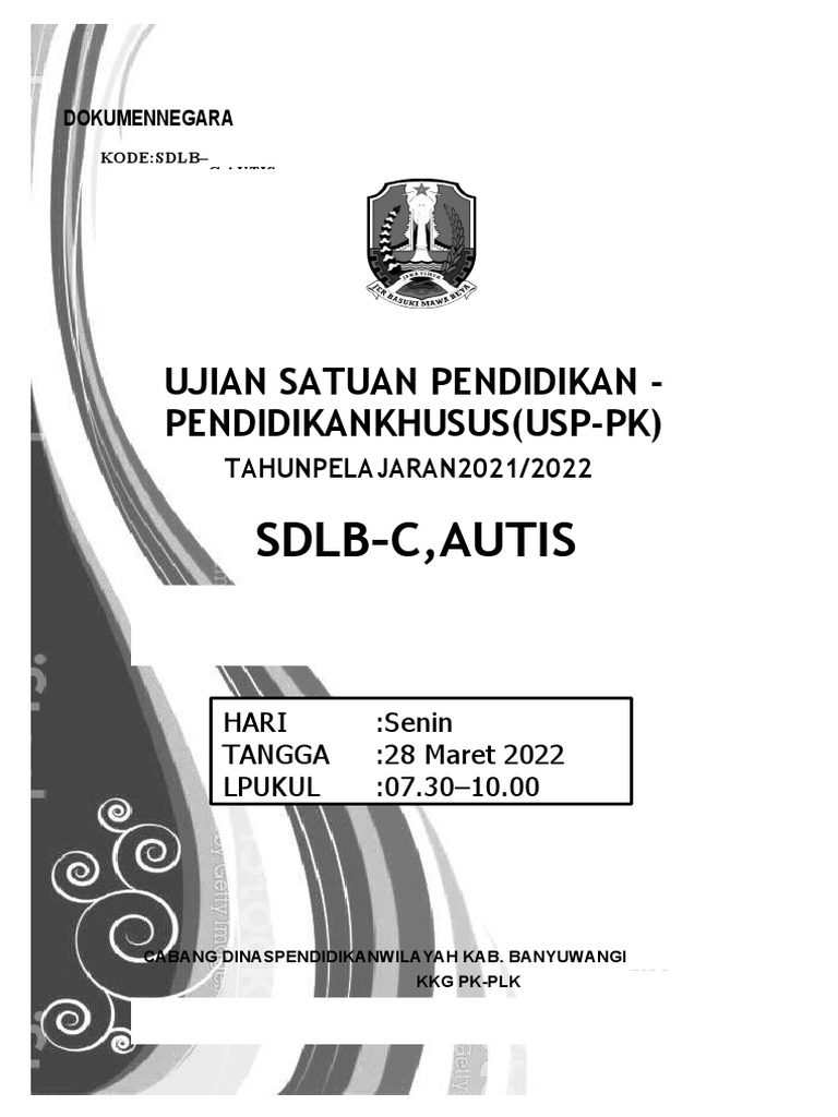 Cover Pai SDLB C-Autis | PDF
