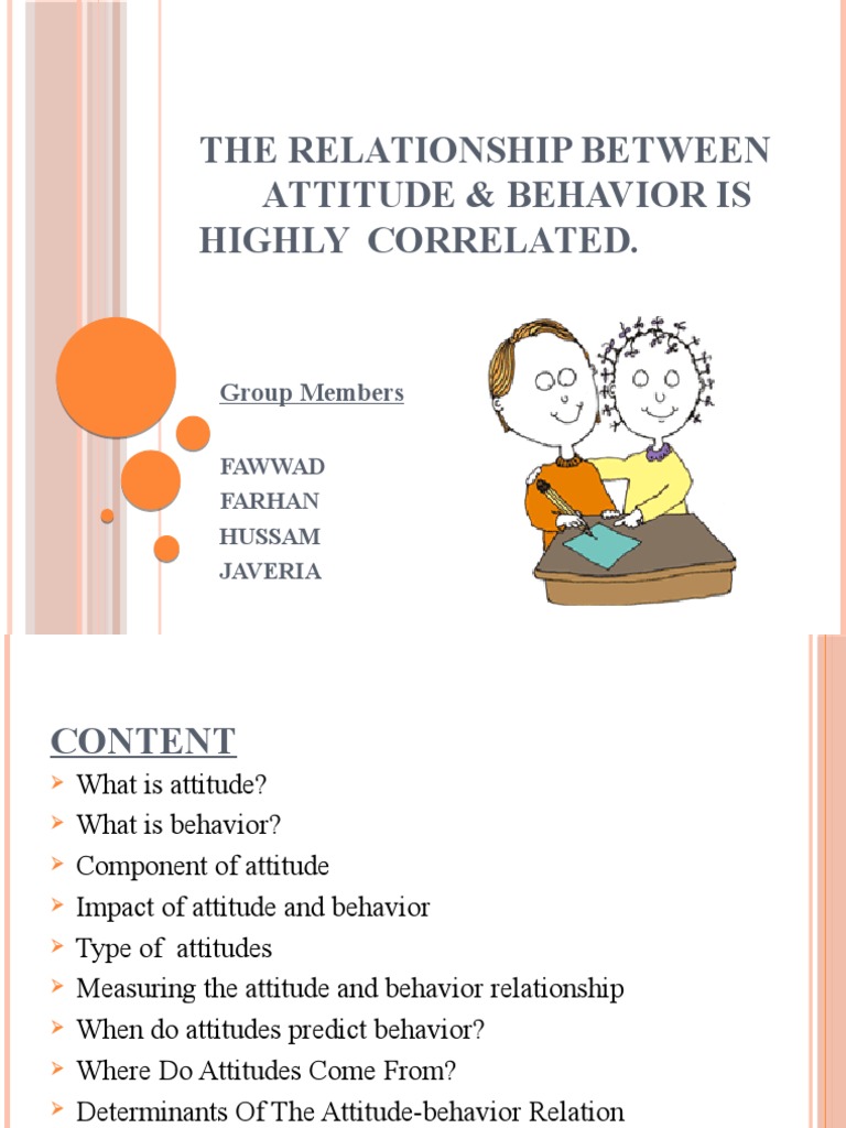 The Relationship Between Attitude & Behavior Is Highly Correlated | PDF