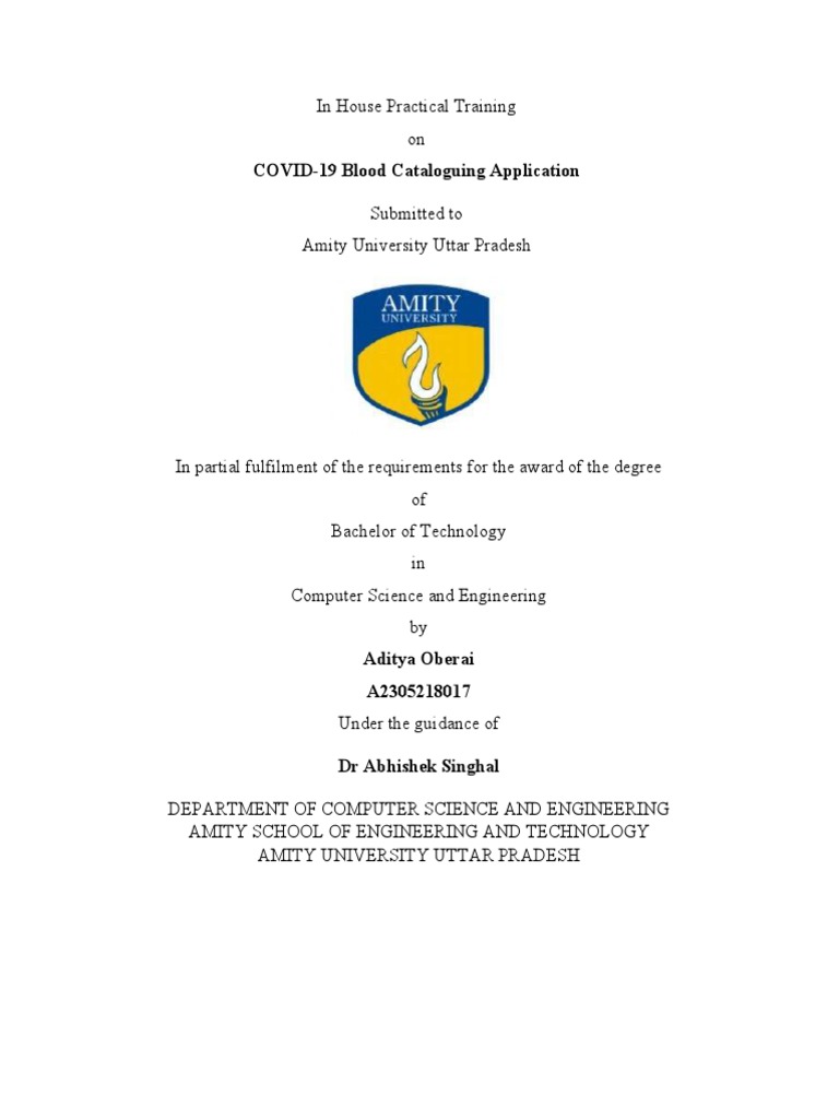 In House Project Report | PDF | Extensible Application Markup Language ...