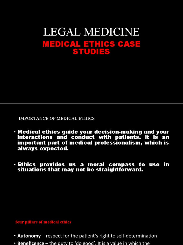 Medical Ethics and Case Studies Report | PDF | Informed Consent ...